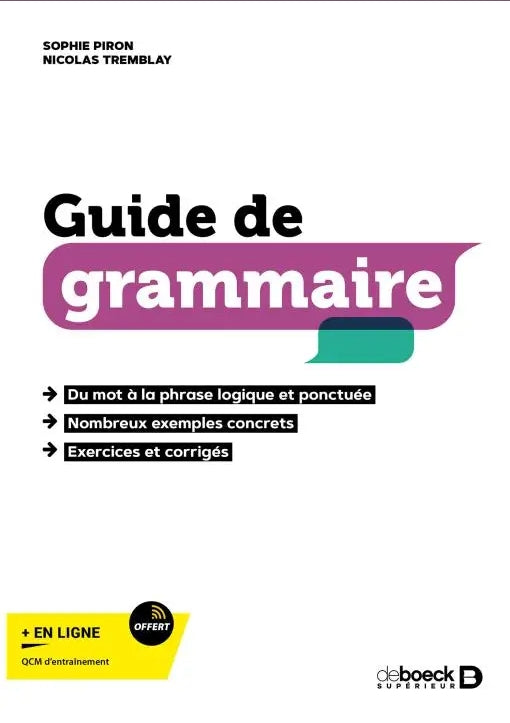 Guide de grammaire – Coopérative Bois-de-Boulogne